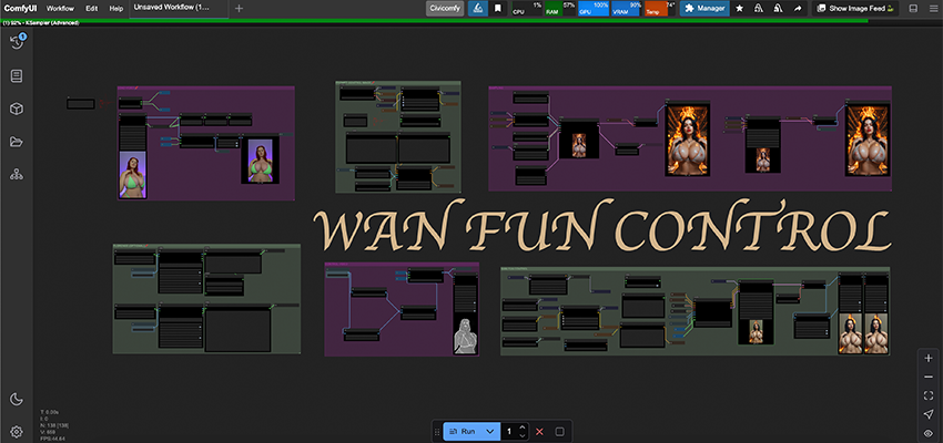 WAN 2.1 VID2VID "FUN CONTROL" COMFYUI WORKFLOW | Civitai
